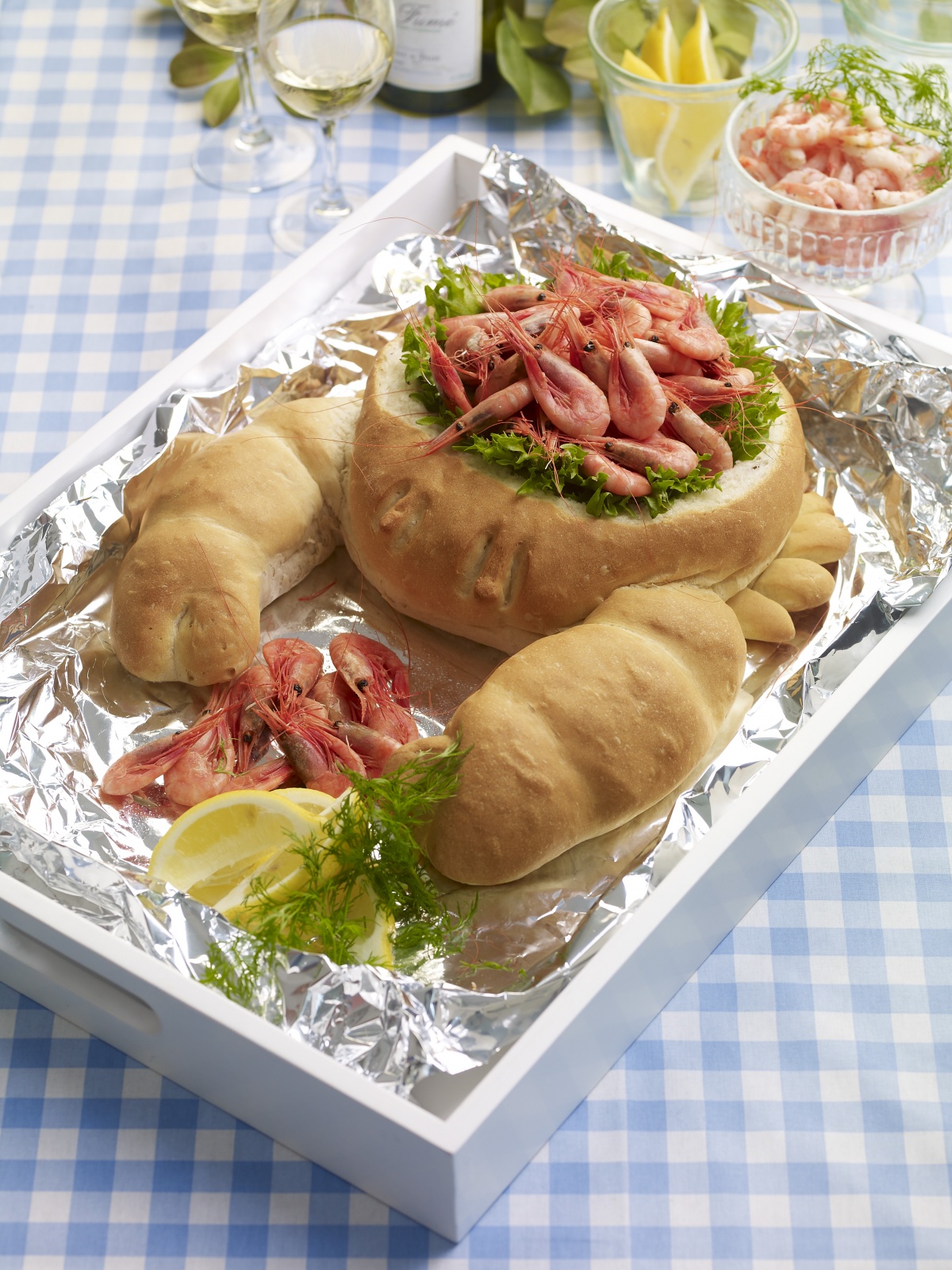 Krabbeloff • Oppskrift • Fyll med ferske reker